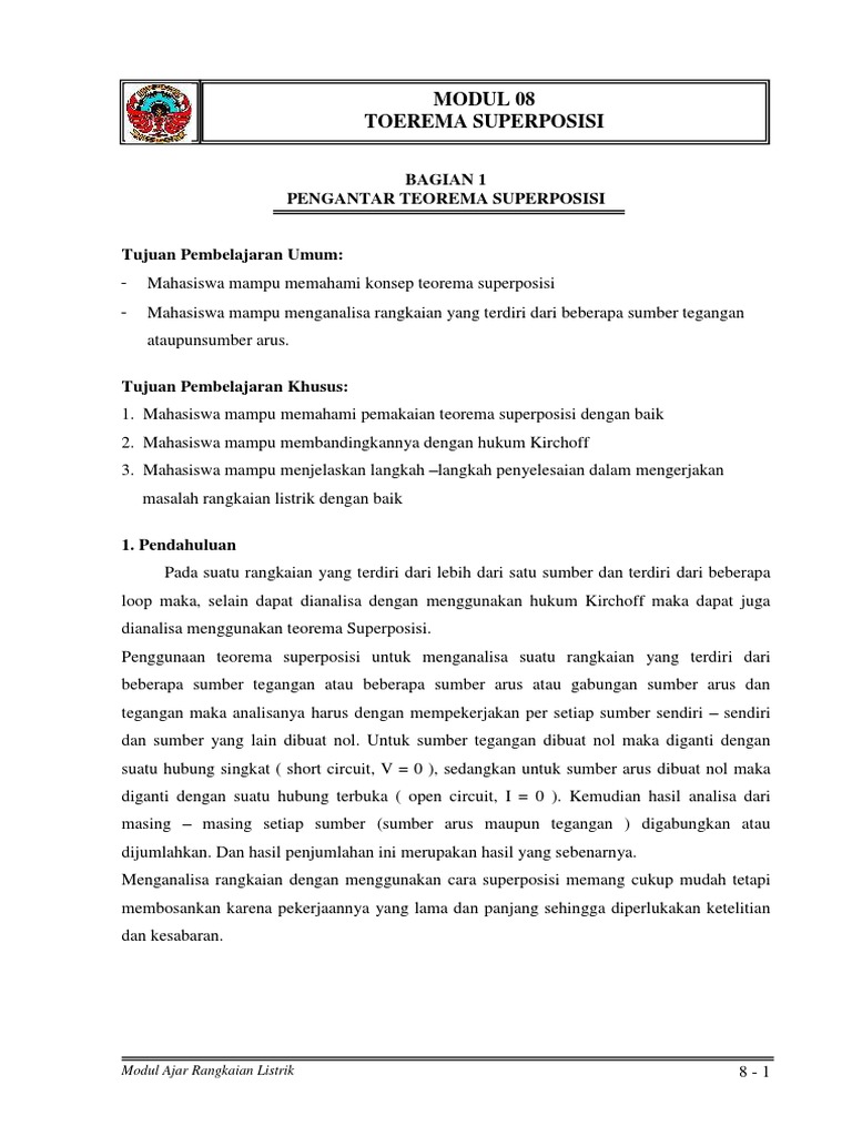 Modul 07 Superposisi | PDF