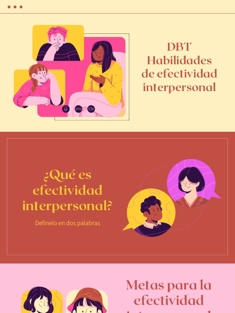 Habilidades de Efectividad Interpersonal | PDF