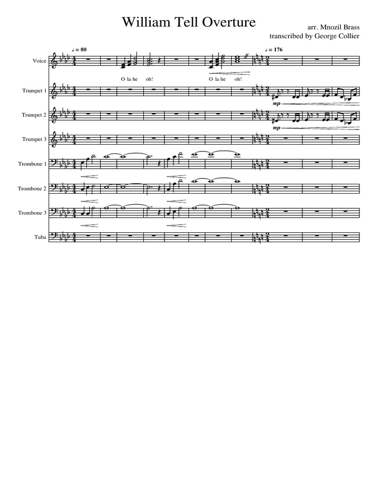 William Tell Overture Score | PDF