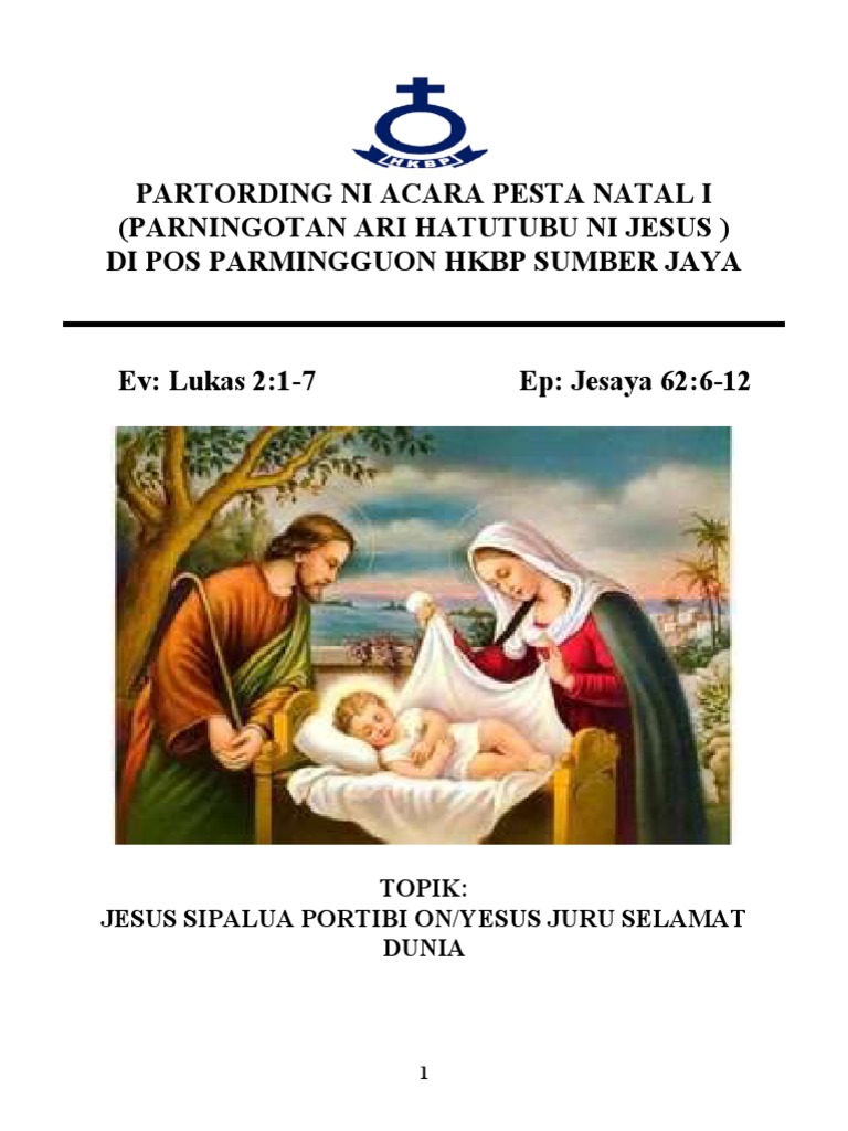 Pesta Natal 2021: Yesus Juru Selamat | PDF | Agama & Spiritualitas