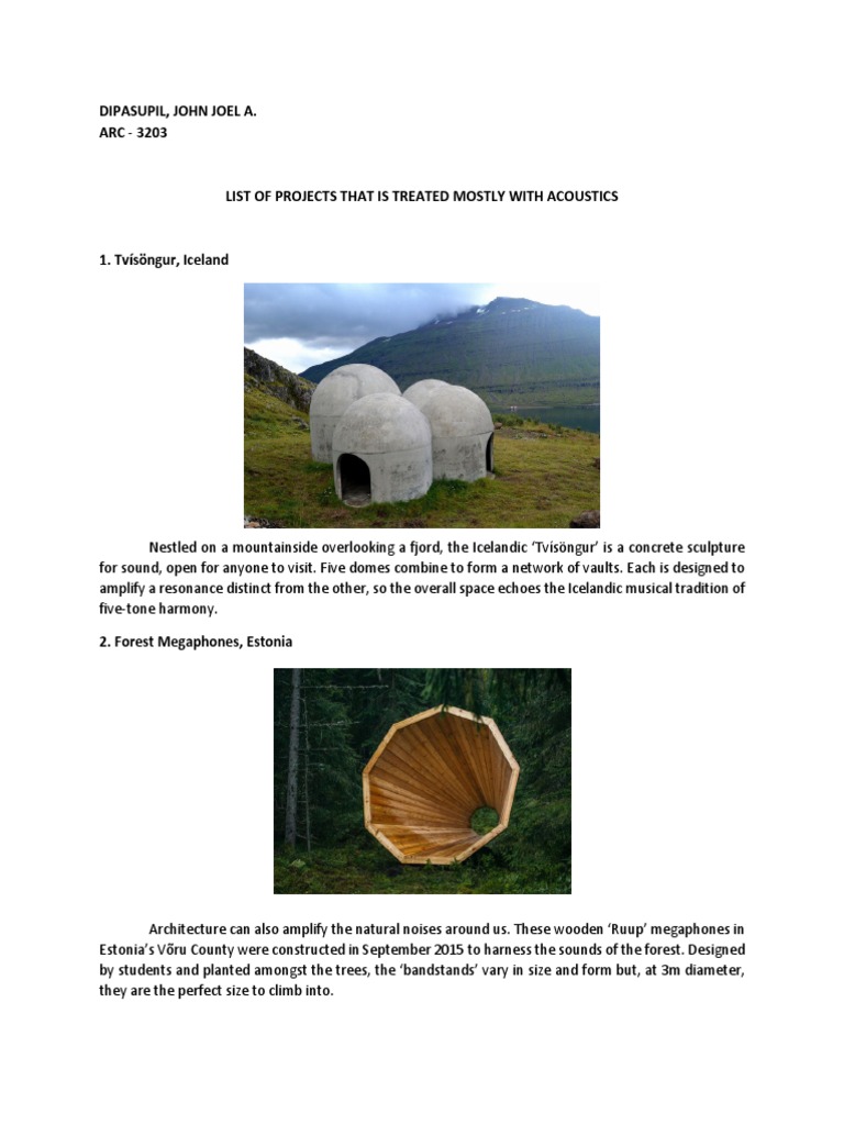 10 Projects That Is Treated With Acoustics | PDF | Sound