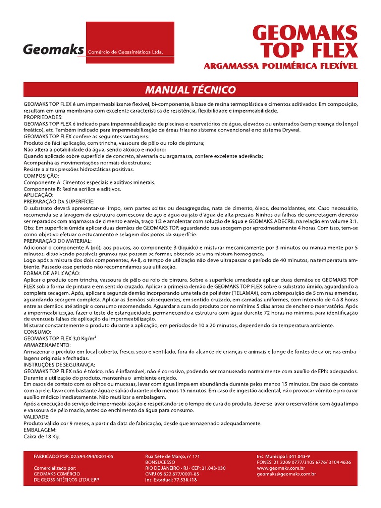 Manual Top Flex | PDF