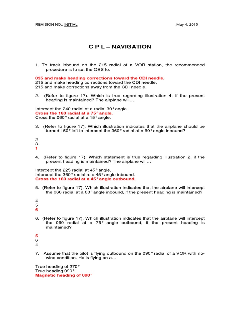 VOR Navigation Procedures | PDF | Instrument Flight Rules | Aeronautics