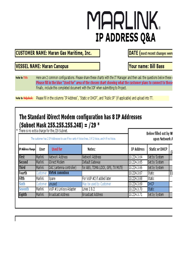 IP Address VSAT | PDF | Ip Address | Computer Network