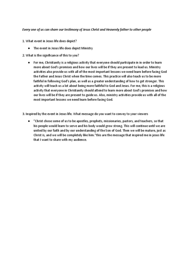 Module 3, Lesson 3 - Missionary Response | PDF | Religion & Spirituality
