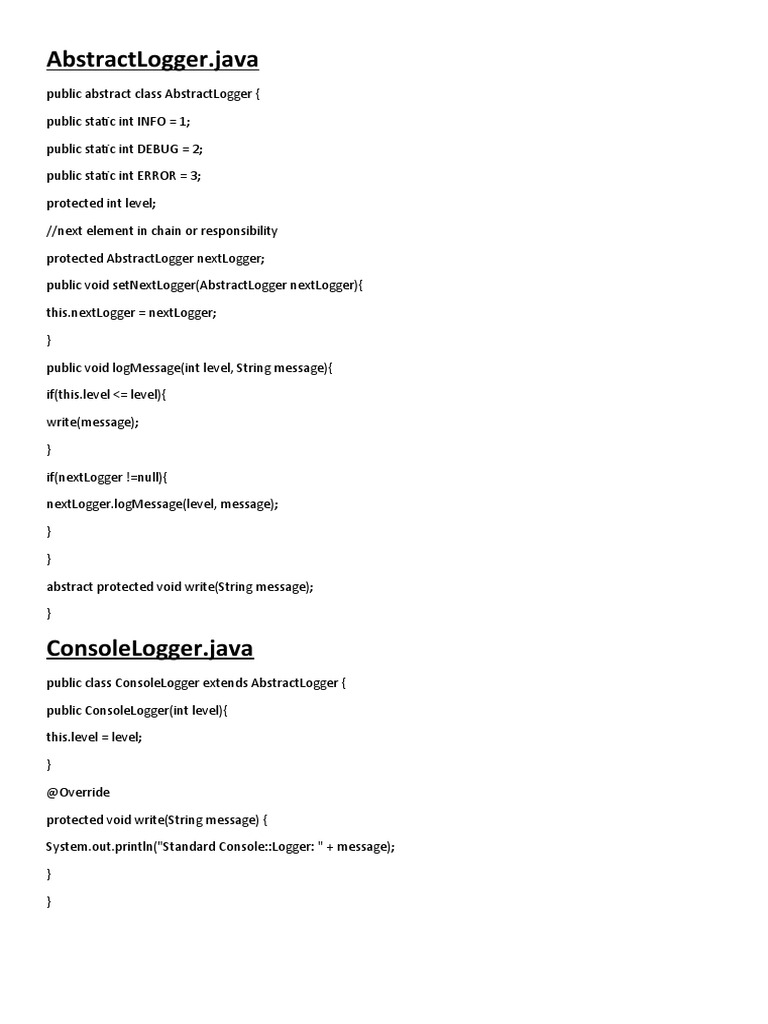 Chain Design Pattern | PDF