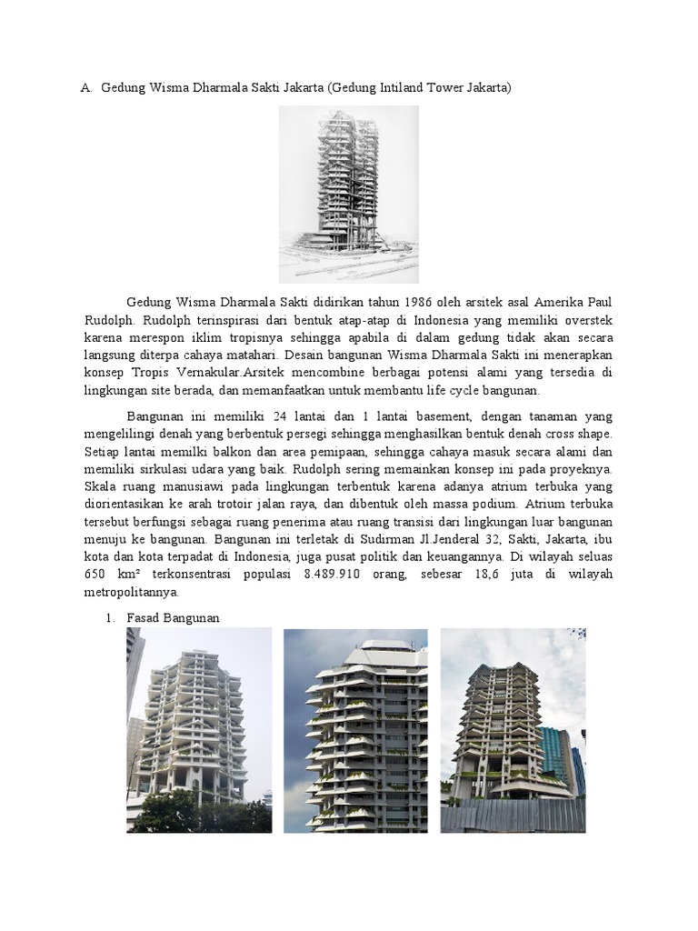 Arsitektur Tropis Modern: Wisma Dharmala | PDF | Sains & Matematika