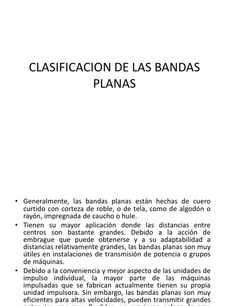 Bandas Planas: Análisis y Aplicaciones | PDF