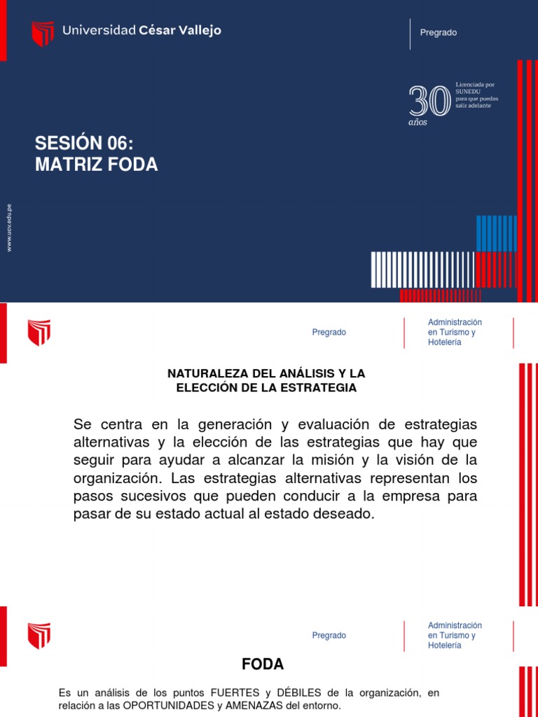 Plantilla PPT Ucv - Sesión 6 | PDF | Análisis FODA | Business Plantilla PPT Ucv - Sesión 6 | PDF | Análisis FODA | Business