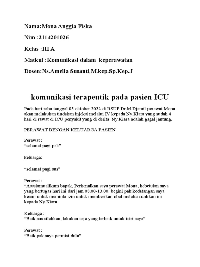 Mona Anggia Naskah Dialog | PDF