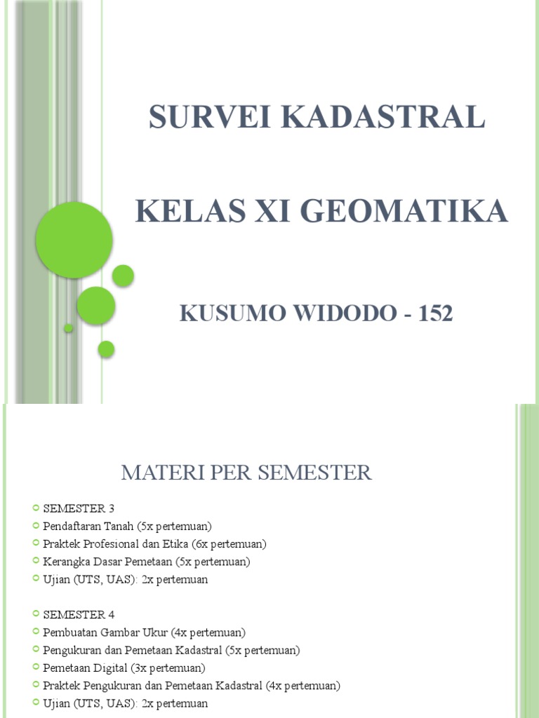 Survei Kadastral | PDF