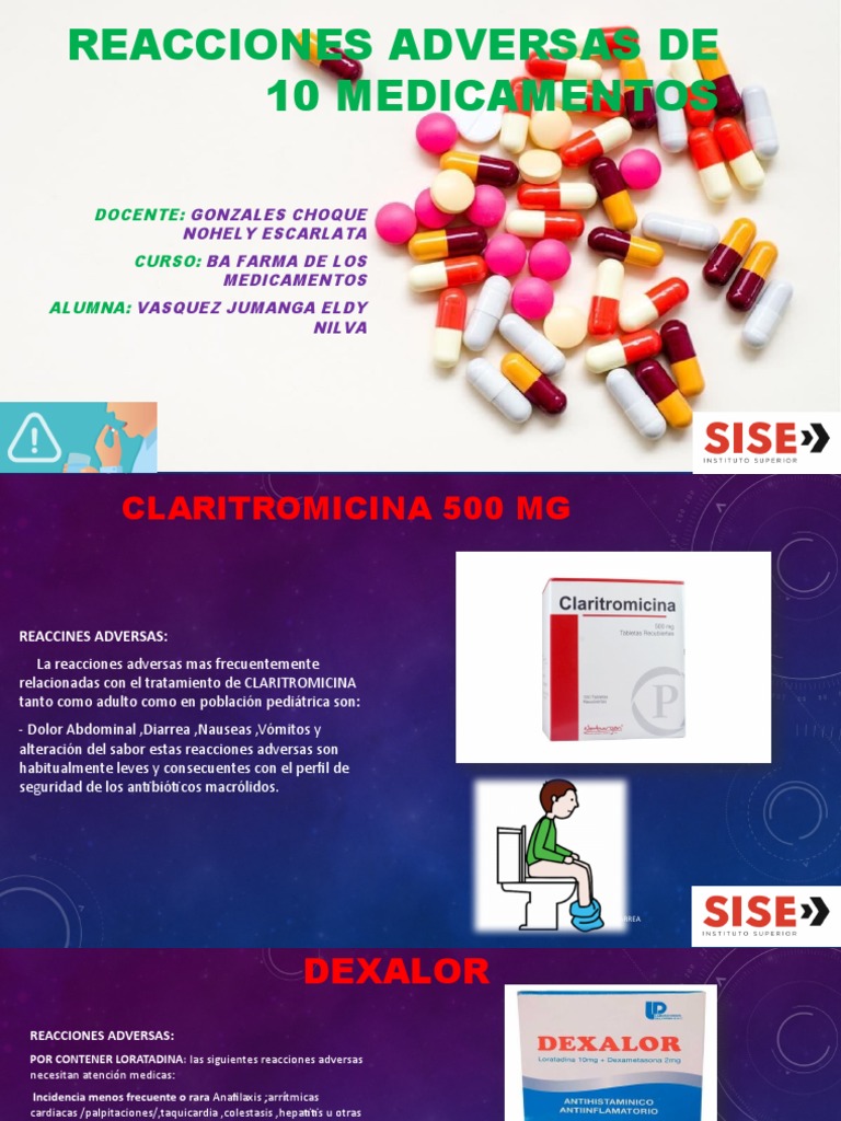 Efectos Adversos de Medicamentos | PDF | Alergia | Efecto adverso
