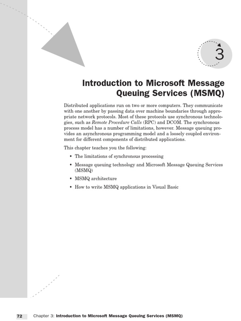 Introduction To Msmq Pdf Component Object Model Message Passing