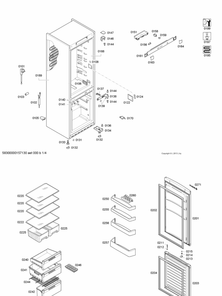 BOSCH KGN36NW2002 Despiece | PDF