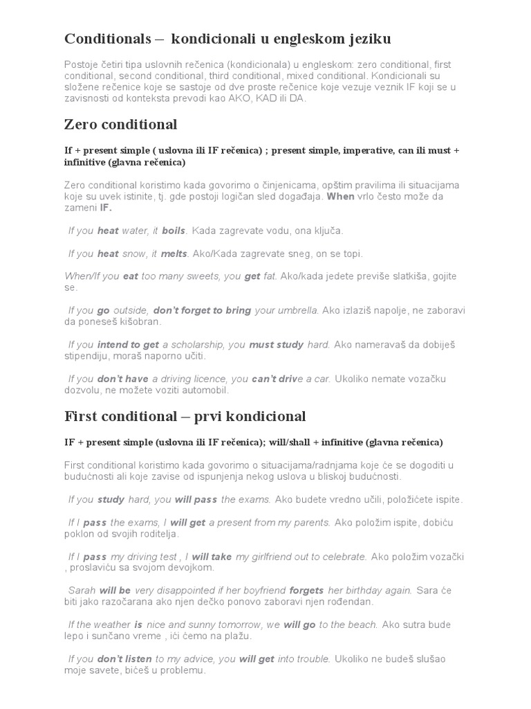 Conditionals | PDF