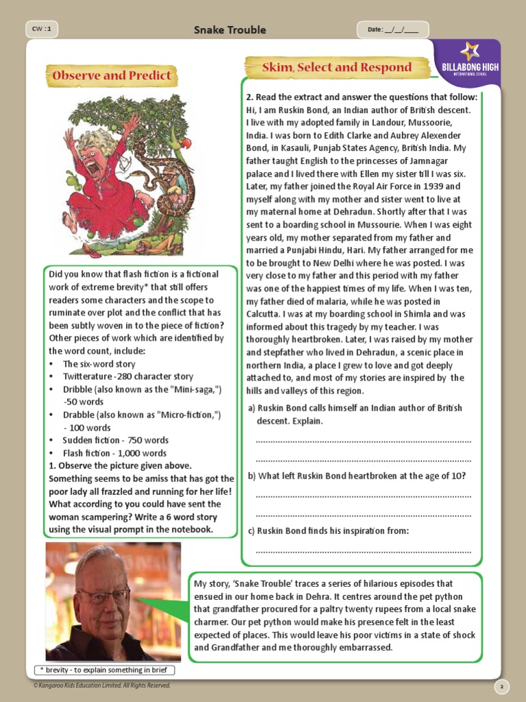 02 CW1 Snake Trouble | PDF
