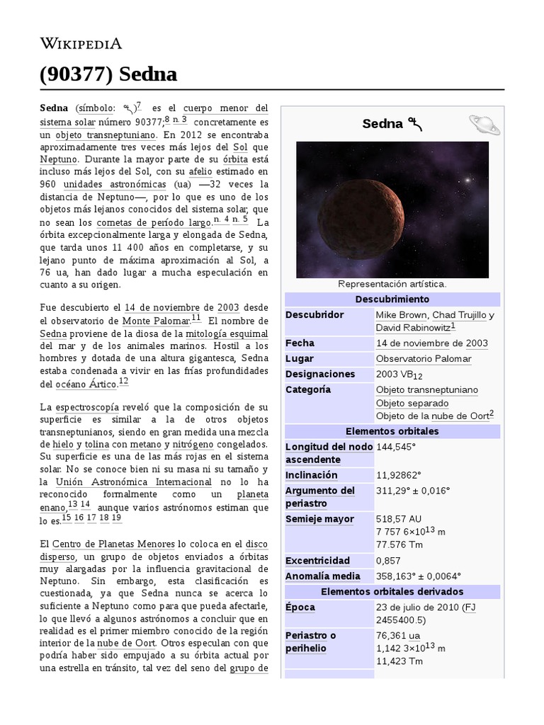 (90377) Sedna | PDF