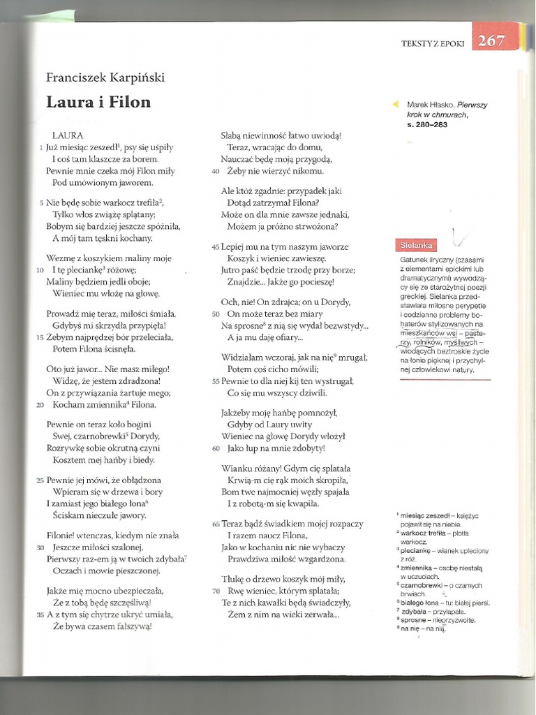 Laura I Filon Karpiński Franciszek | PDF