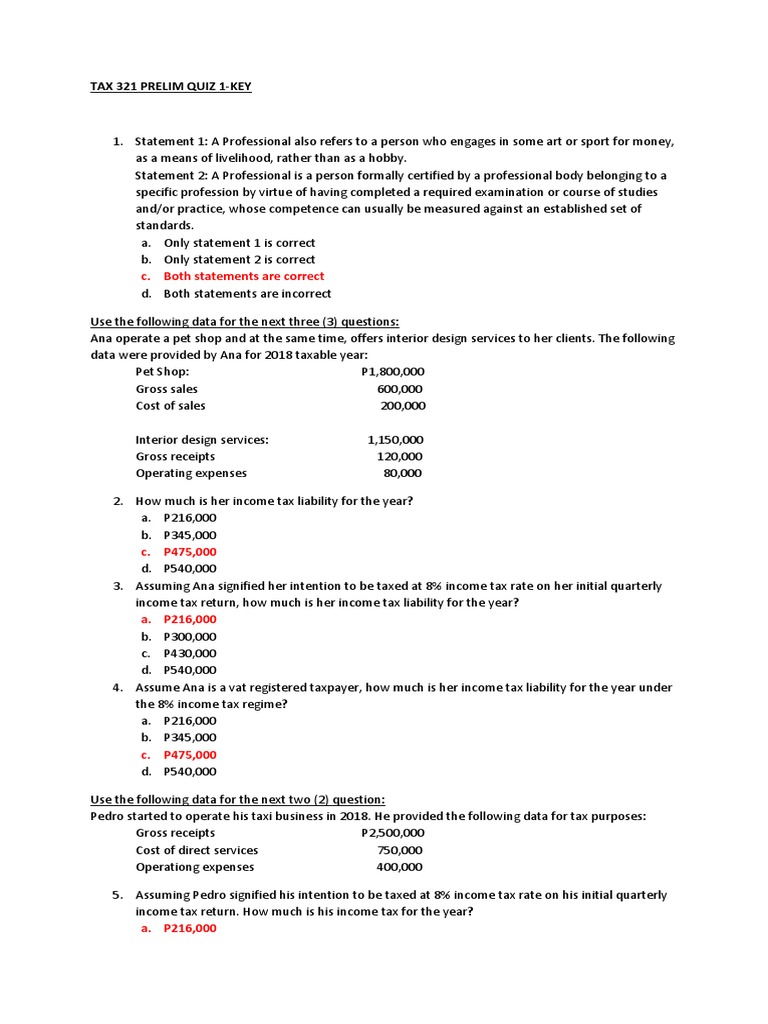 8% Income Tax Computation Guide | PDF | Tax Deduction | Taxes