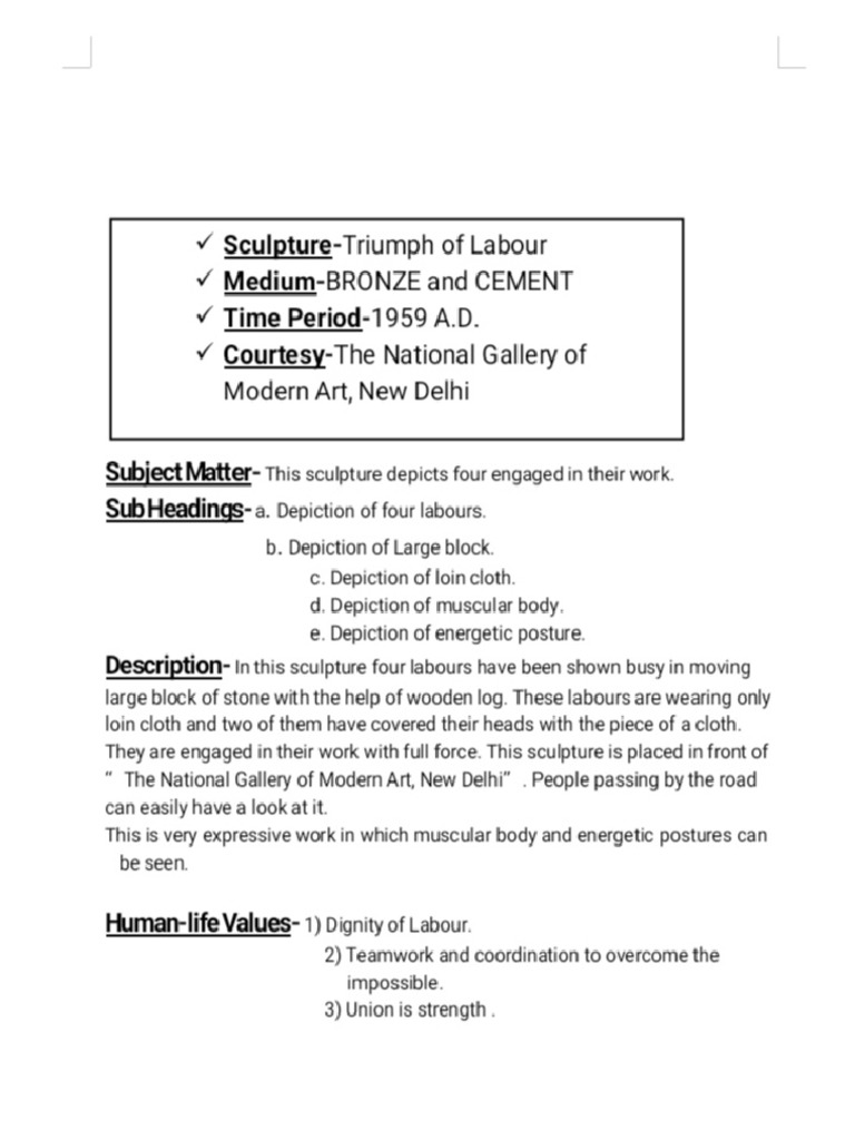 Painting Notes Class 12th | PDF