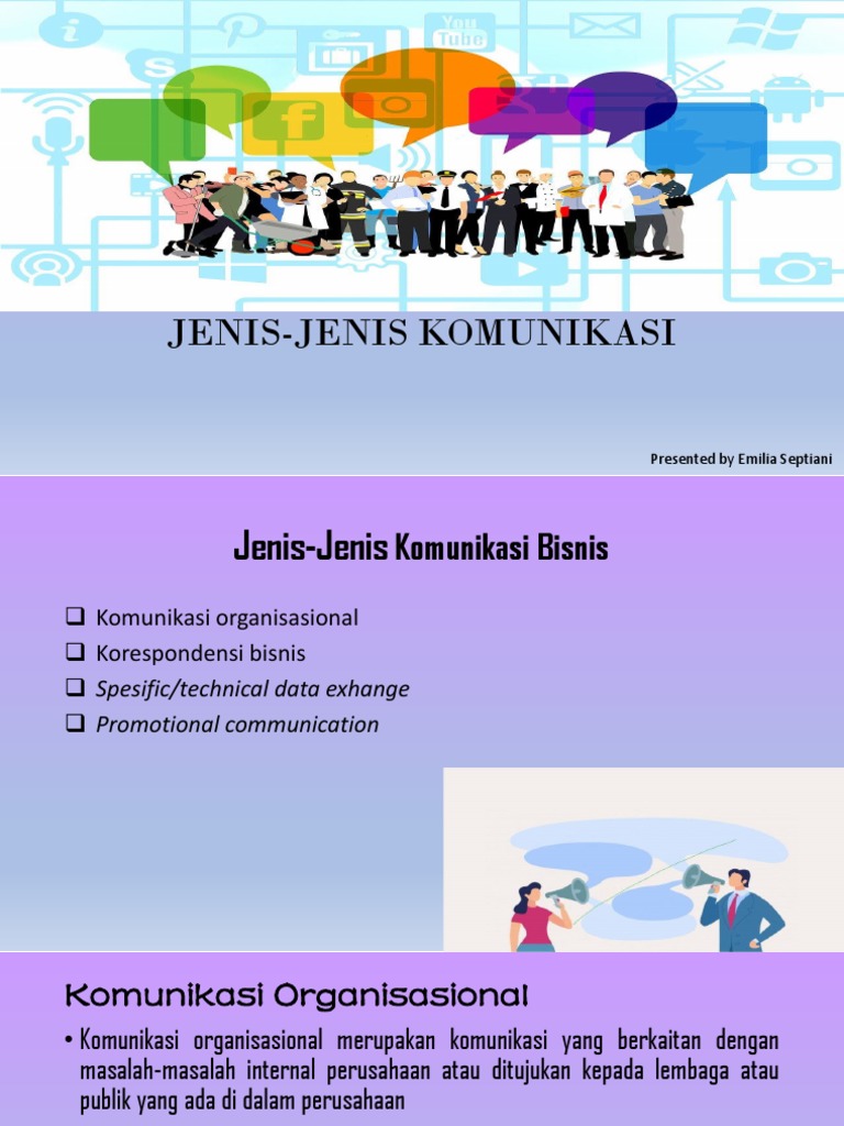 Jenis Komunikasi Bisnis | PDF | Karier & Perkembangan