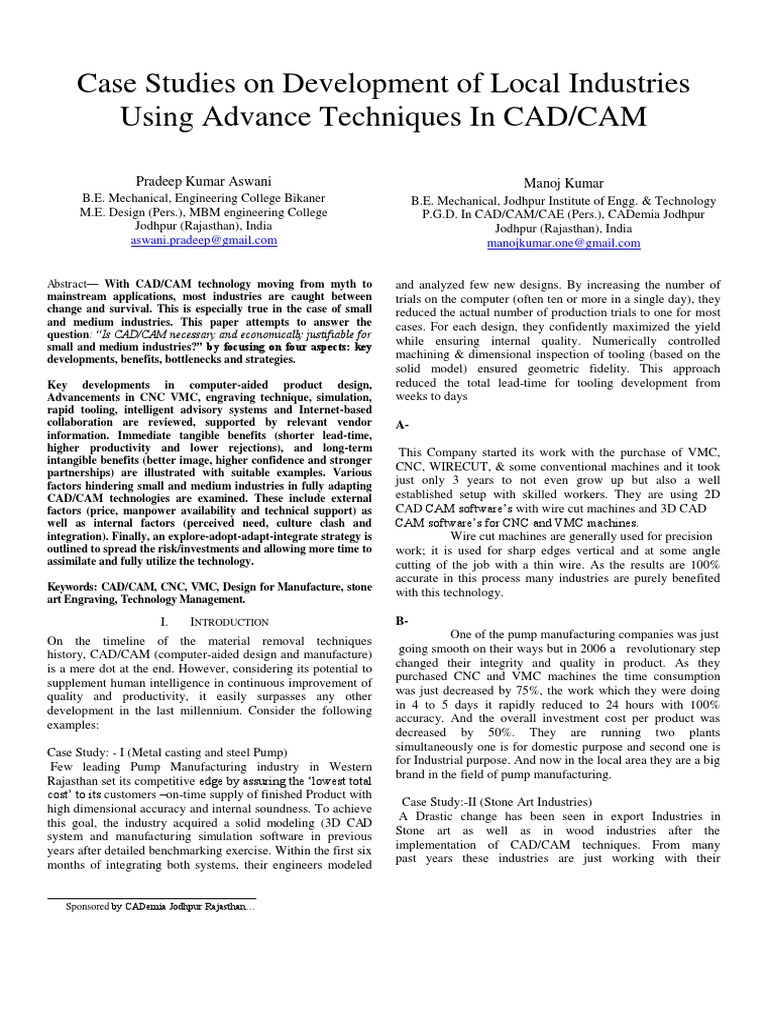 Case Studies On Development of Local Ind | PDF