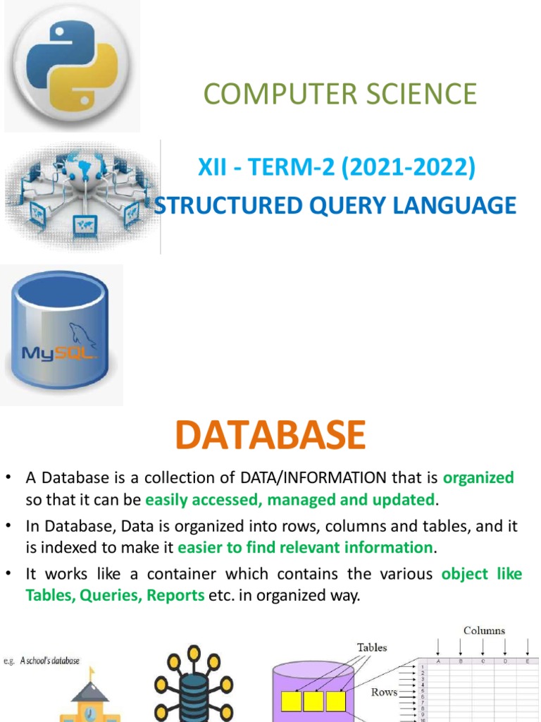 CS - Full SQL | PDF | Relational Database | Sql