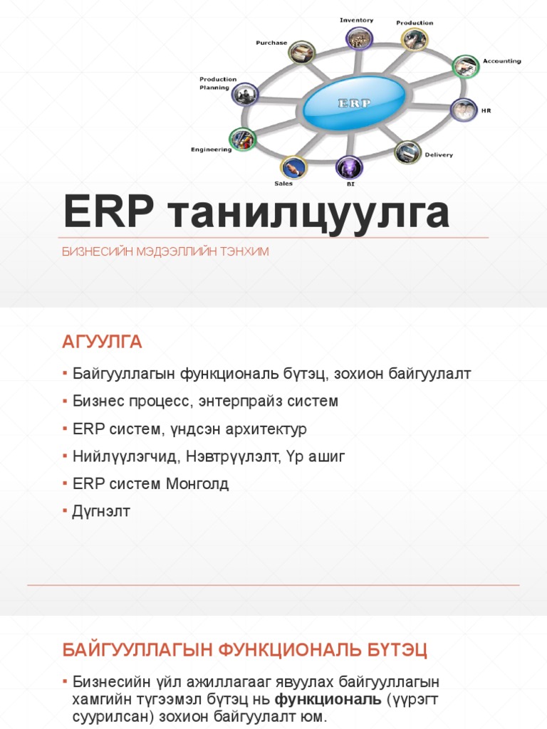 ERP Lecture7 2020 | PDF