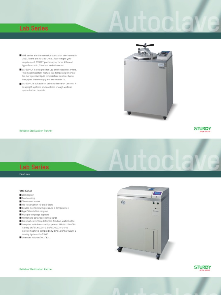 Lab series-catalogue-STURDY Vertical Autoclave - 201806041 | PDF ...