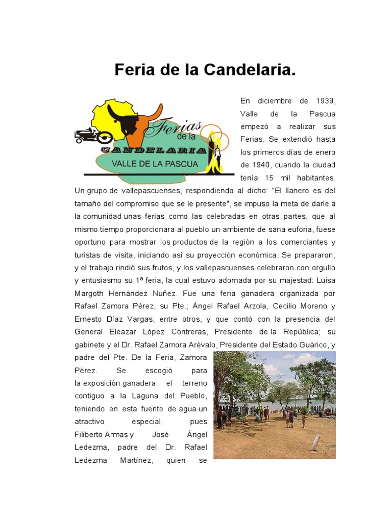 Feria de La Candelaria | PDF