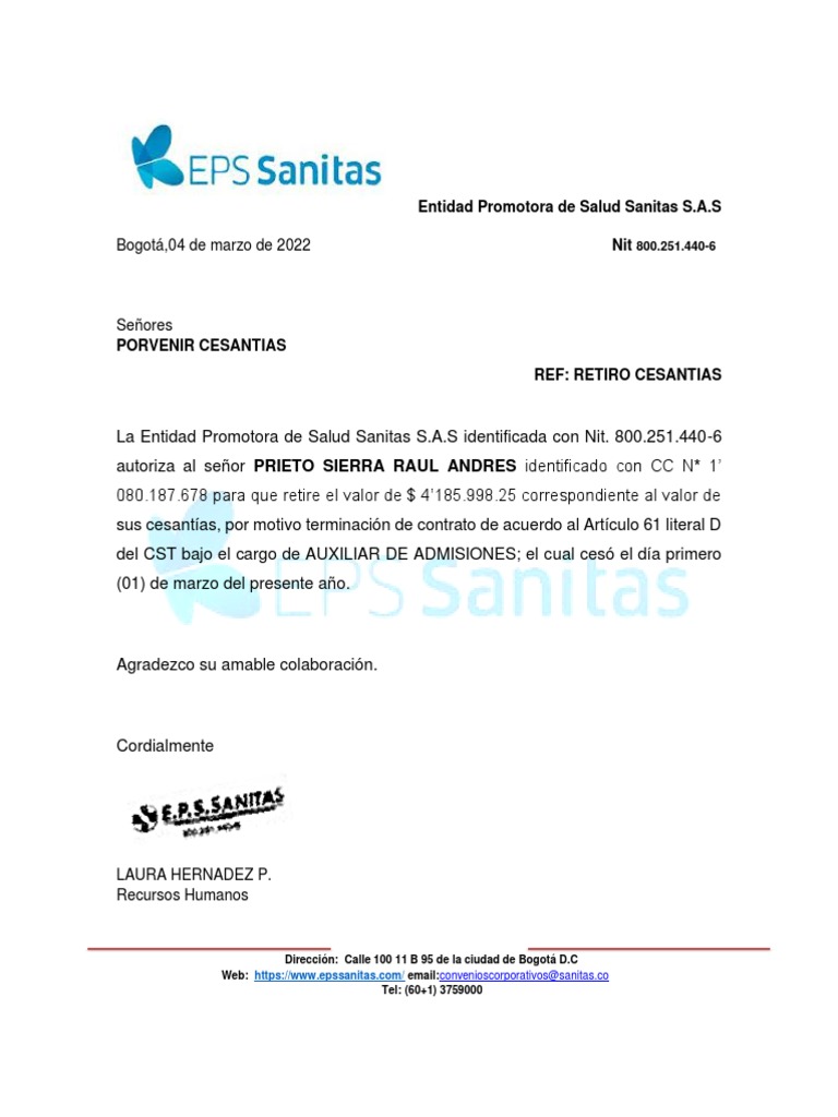 Carta Sanitas | PDF