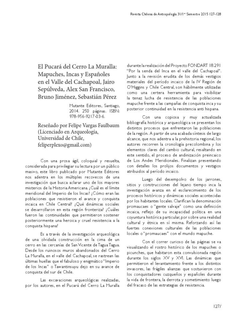 El Pucará Del Cerro La Muralla | PDF