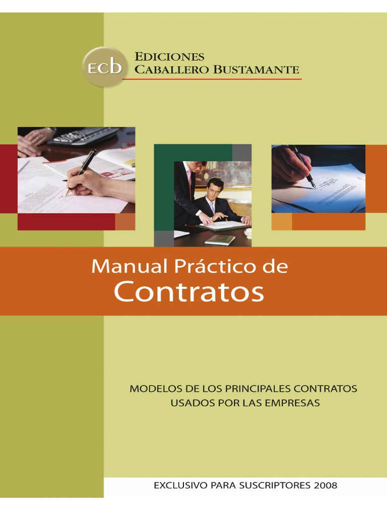 Manual Práctico de Contratos | PDF | Pagos | Daños y perjuicios