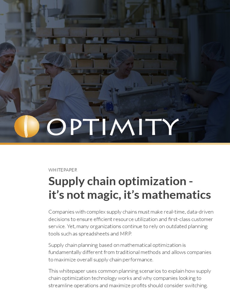 Supply Chain Optimization for SMBs | PDF | Mathematical Optimization ...