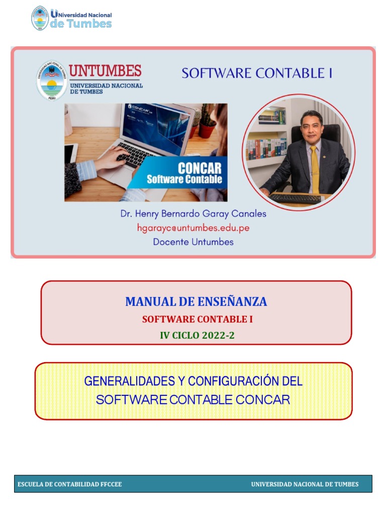 Manual de Software Contable Concar 2022 | PDF | Contabilidad | Software