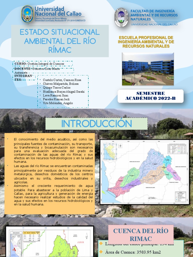 Presentacion Cuenca Hidrografica Del Rio Rimac | PDF | Residuos | Reciclaje