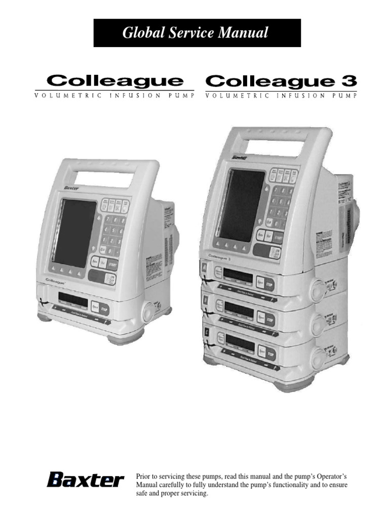 Baxter Colleague-Service Manual - Compressed | PDF | Pump | Copyright