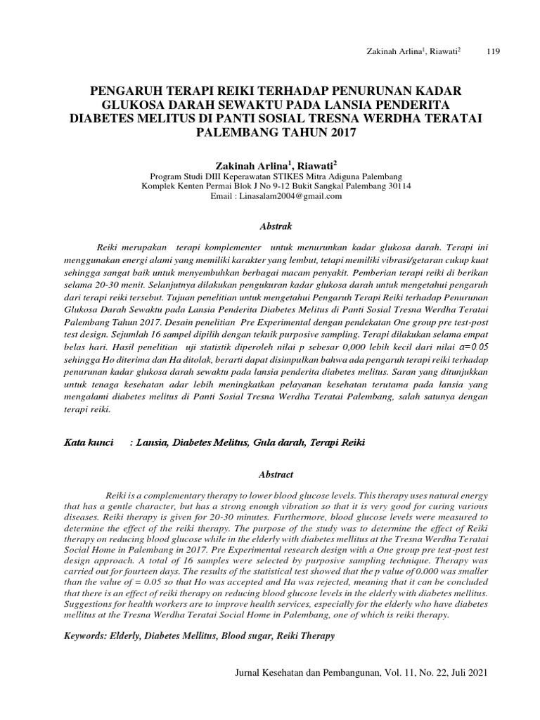 Jurnal Terapi Reiki Kelompok 1 | PDF