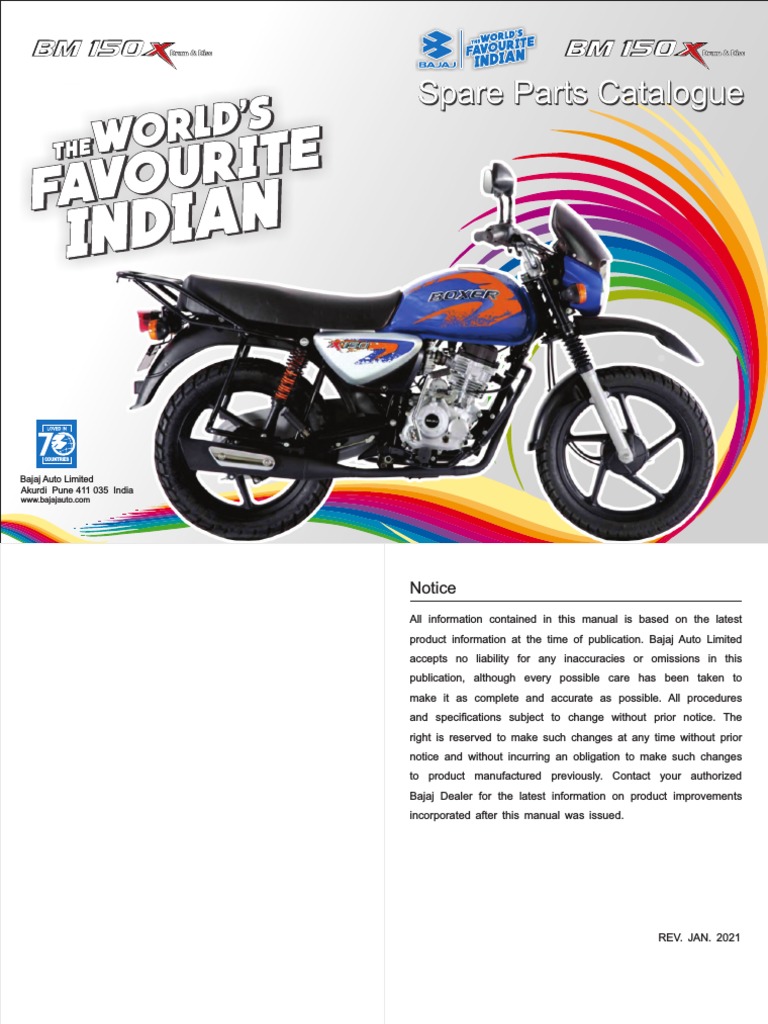 Boxer BM 150 X Drum & Disc - SPC | PDF