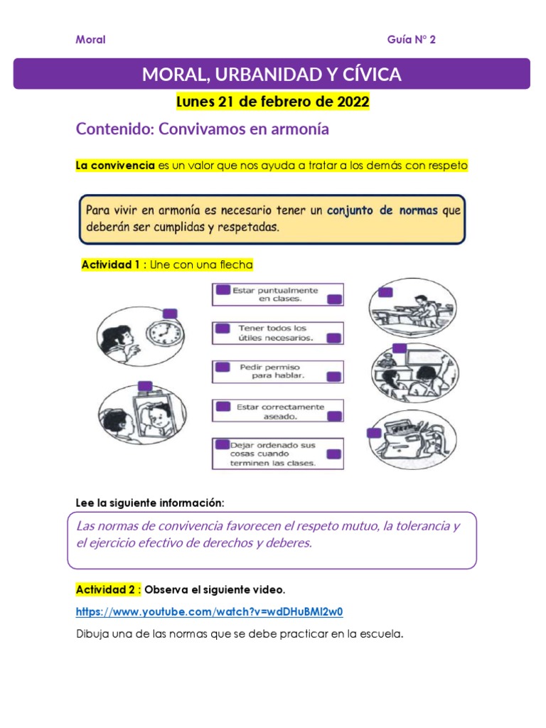 Guía# 2 Moral | PDF | Crecimiento personal y profesional | Arte
