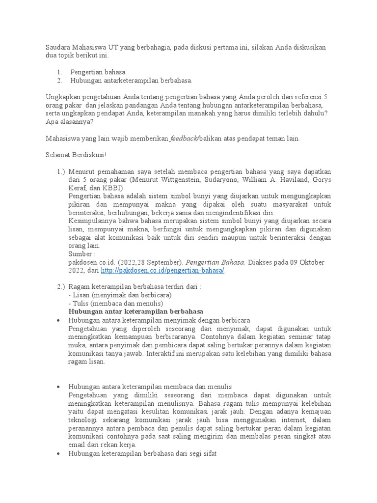 BHS Indo | PDF | Karier & Perkembangan | Seni & Disiplin Bahasa