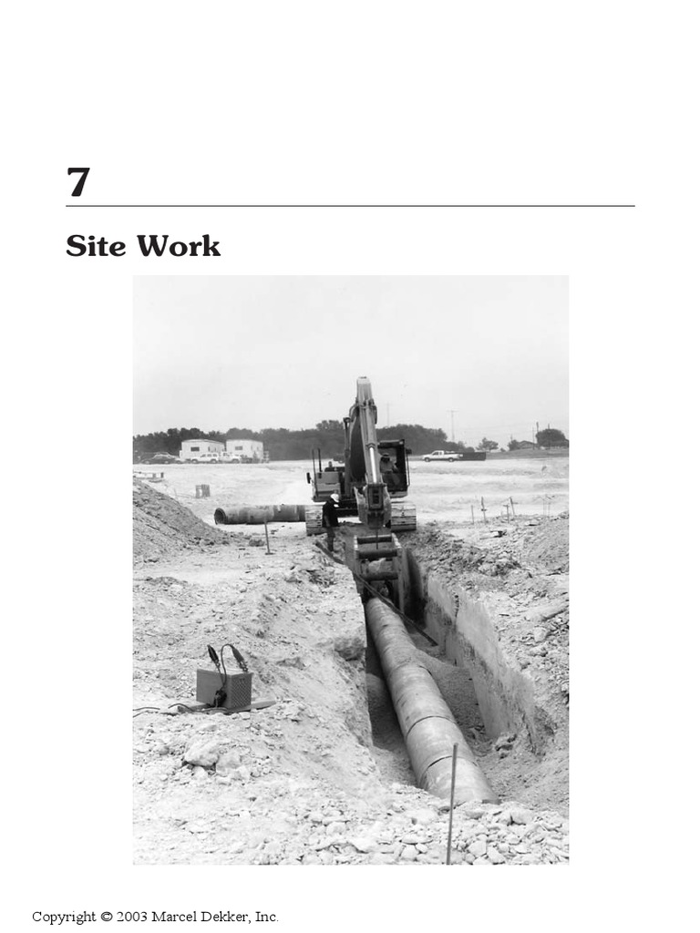 Chapter 7 - Site Work | PDF | Occupational Safety And Health ...