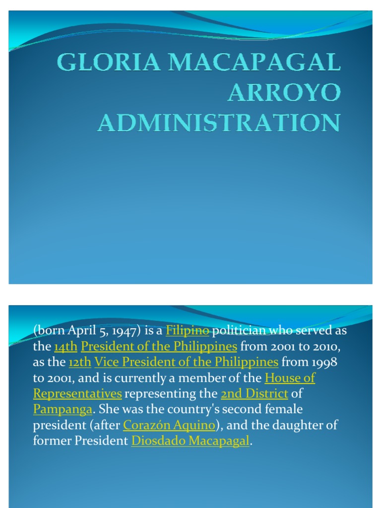 Gloria Macapagal Arroyo Administration | PDF