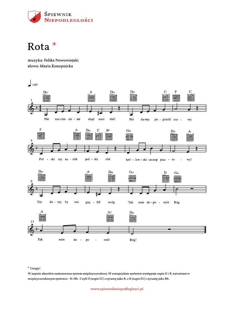Rota Nuty I Akordy | PDF