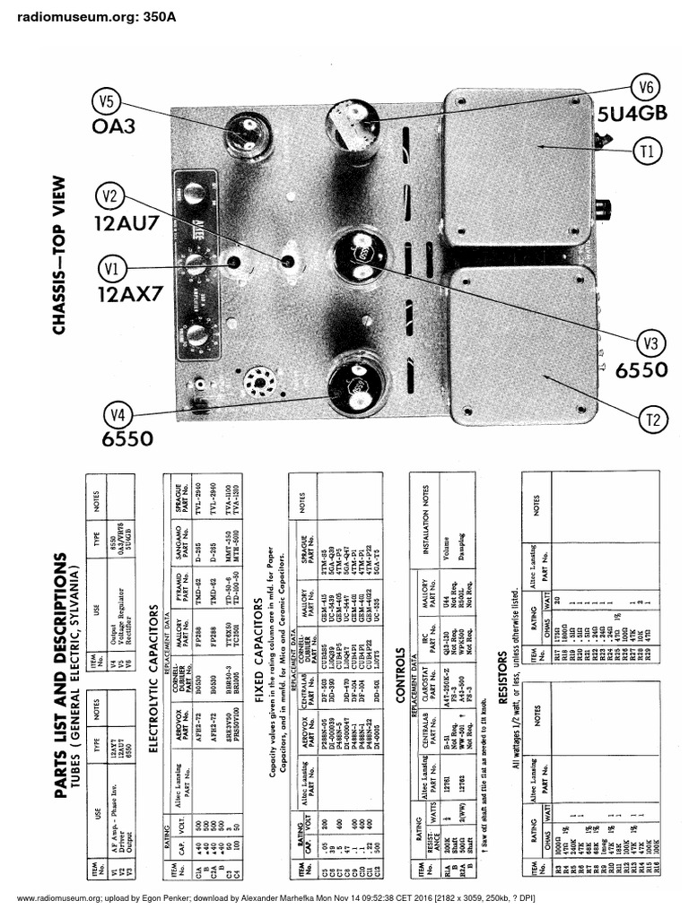 Usa Altec 350a Part | PDF