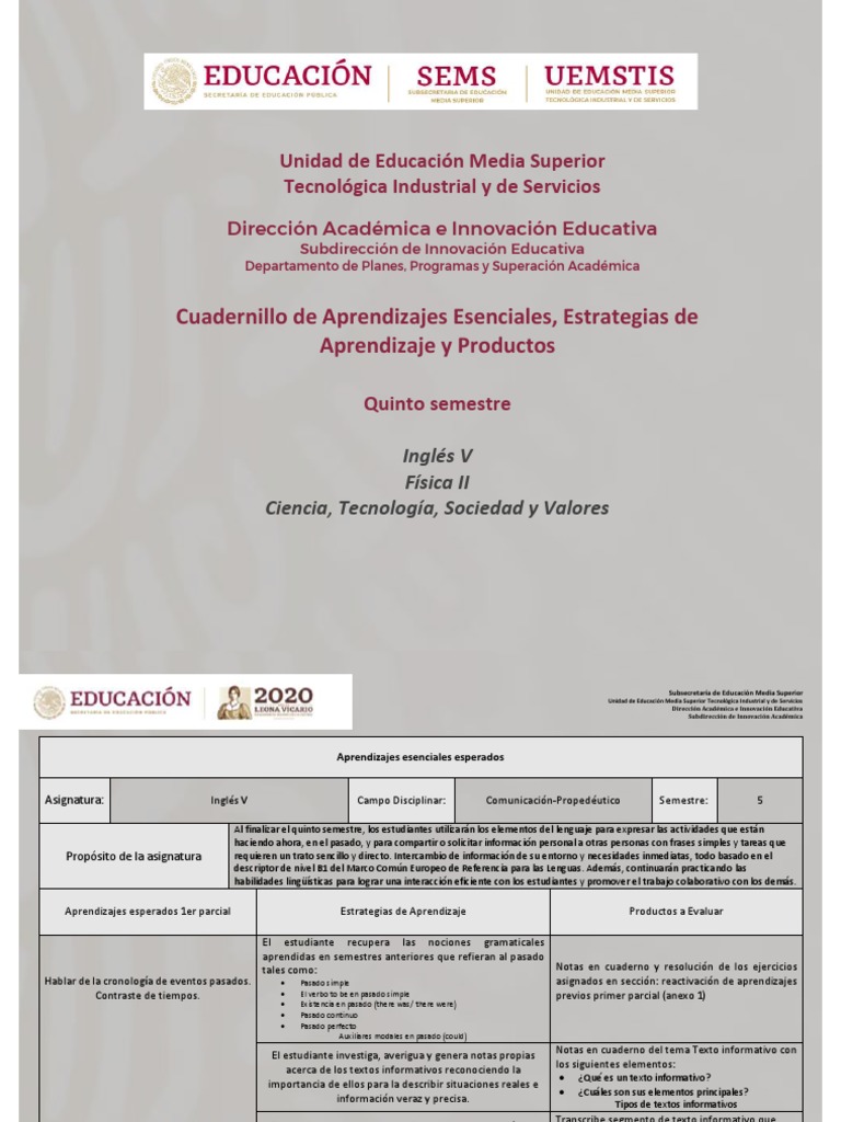 Ingles V | PDF | Narración | Innovación