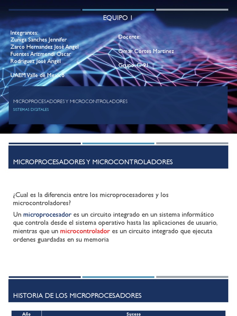 Microprocesadores y Microcontroladores | PDF