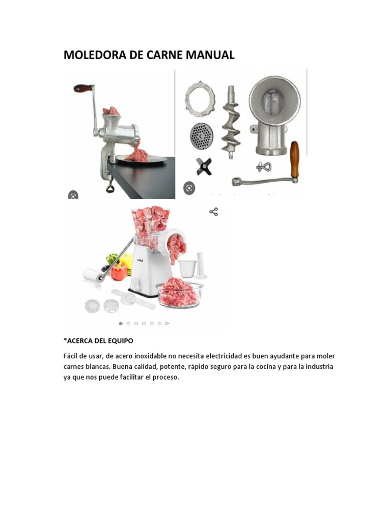 Moledora de Carne Manual | PDF