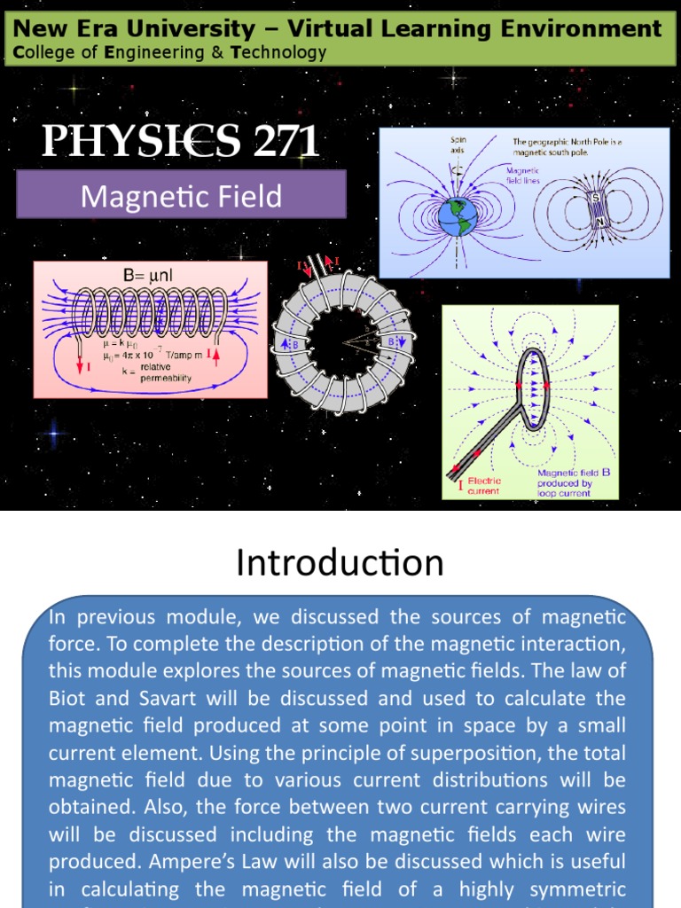 Sources of Magnetic Fields in Physics | PDF