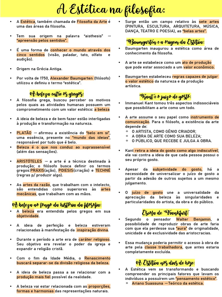 A Estética Na Filosofia Pdf